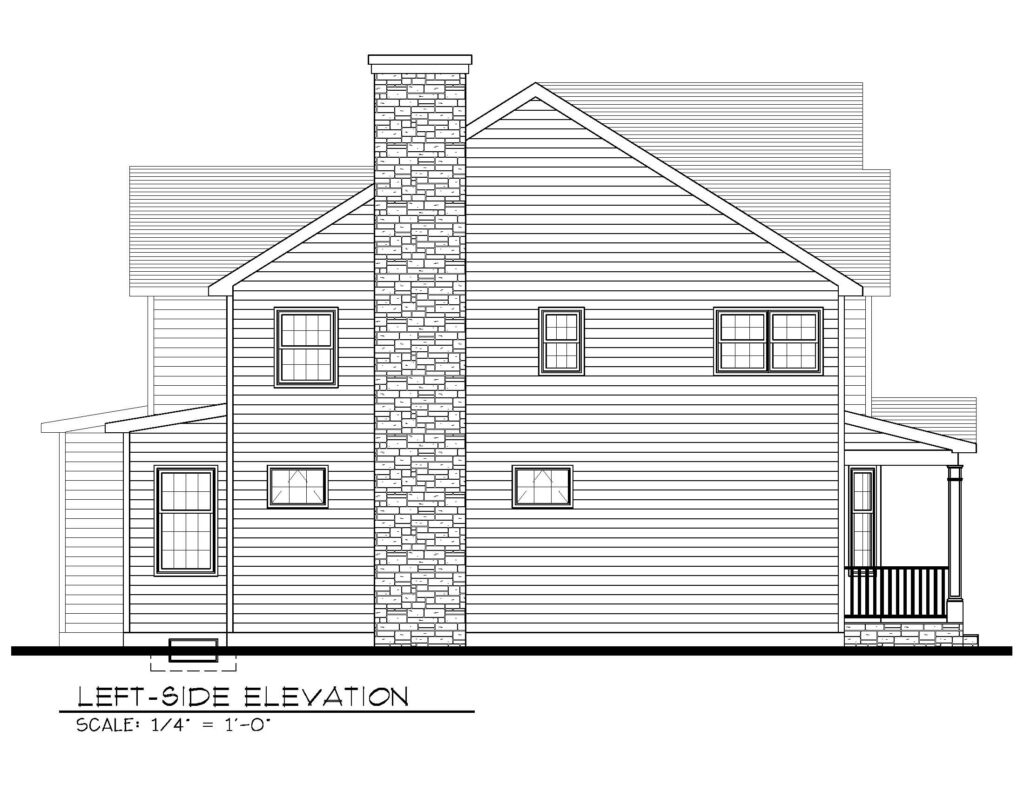 843 Left Side Elevation - Premier Design Custom Homes