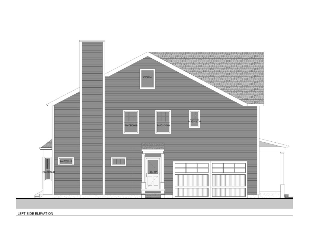 Left Elevation - Premier Design Custom Homes