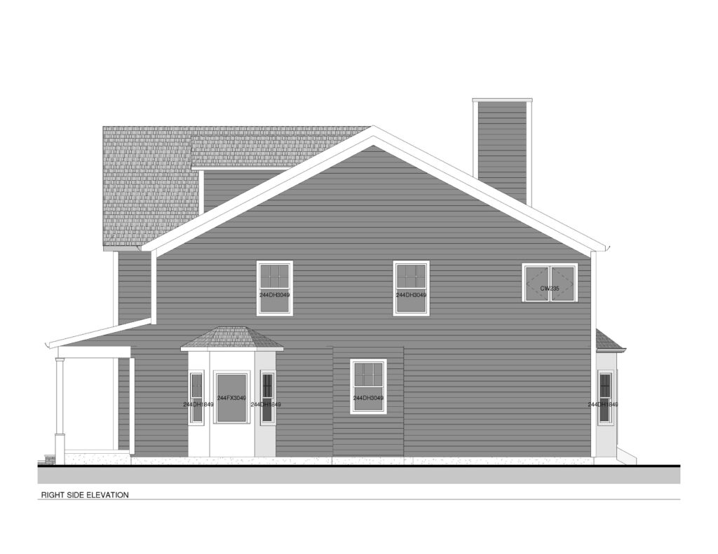 Right Side Elevation - Premier Design Custom Homes