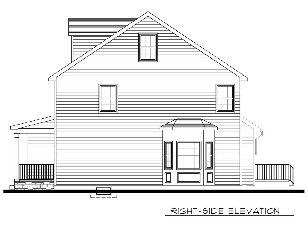 Right Side Elevation - Premier Design Custom Homes
