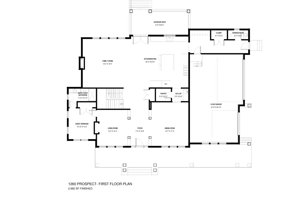 First Floor Plan - Premier Design Custom Homes