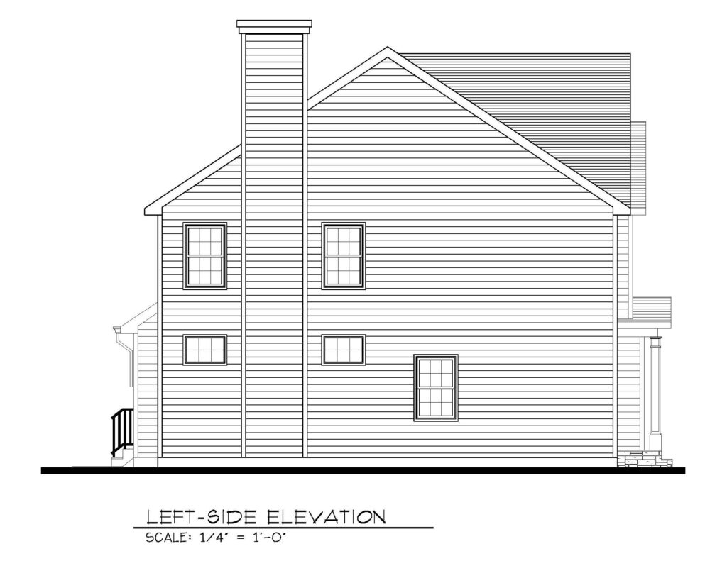 Left Side Elevation - Premier Design Custom Homes