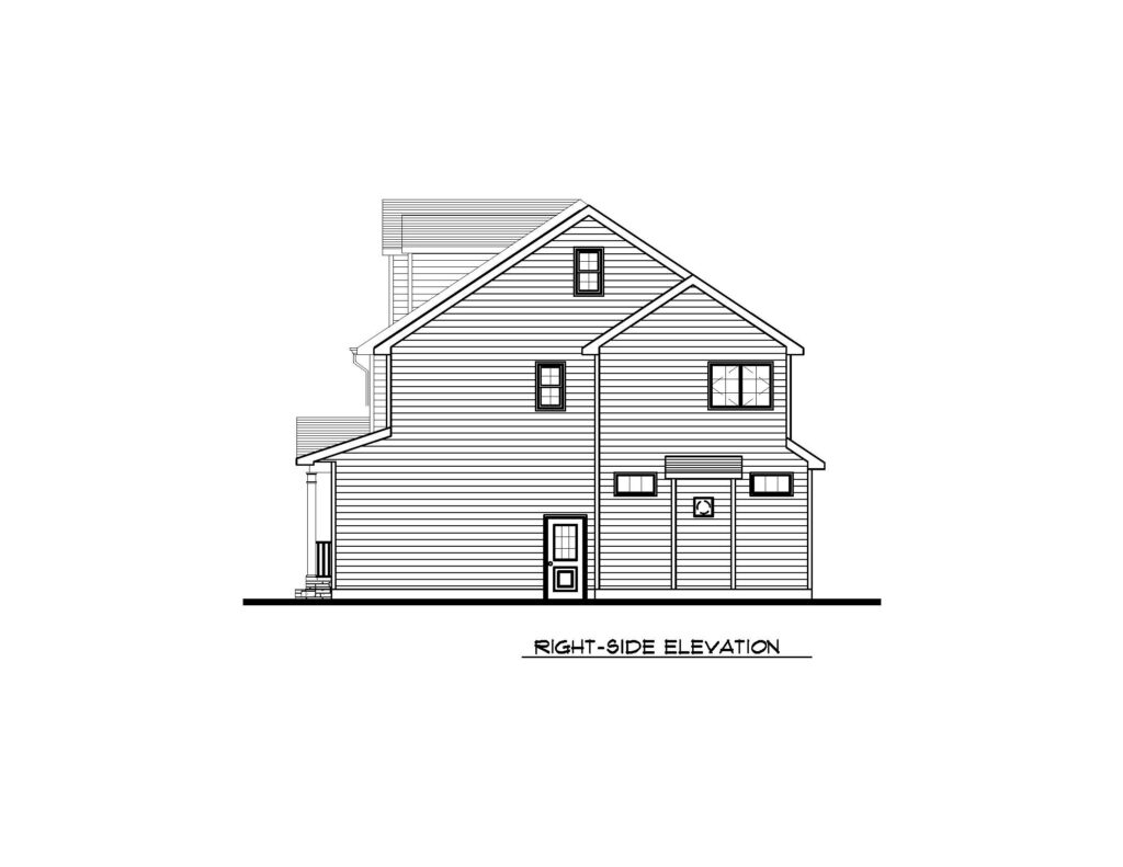 Right Side Elevation - Premier Design Custom Homes