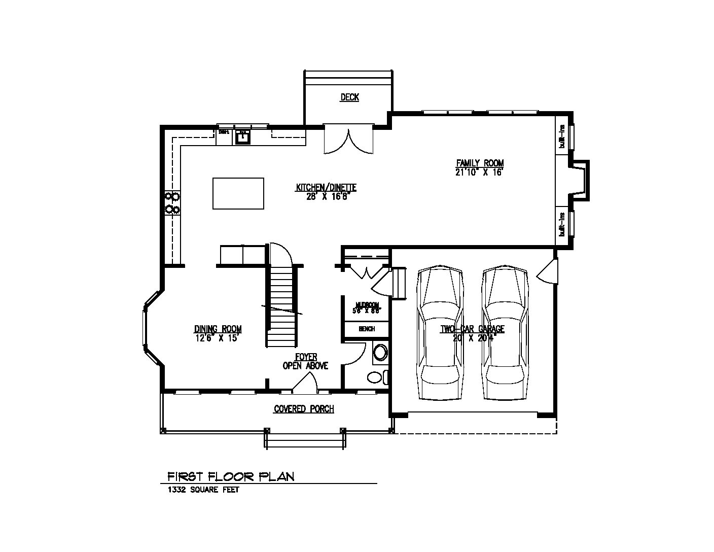 First Floor Plan - Premier Design Custom Homes