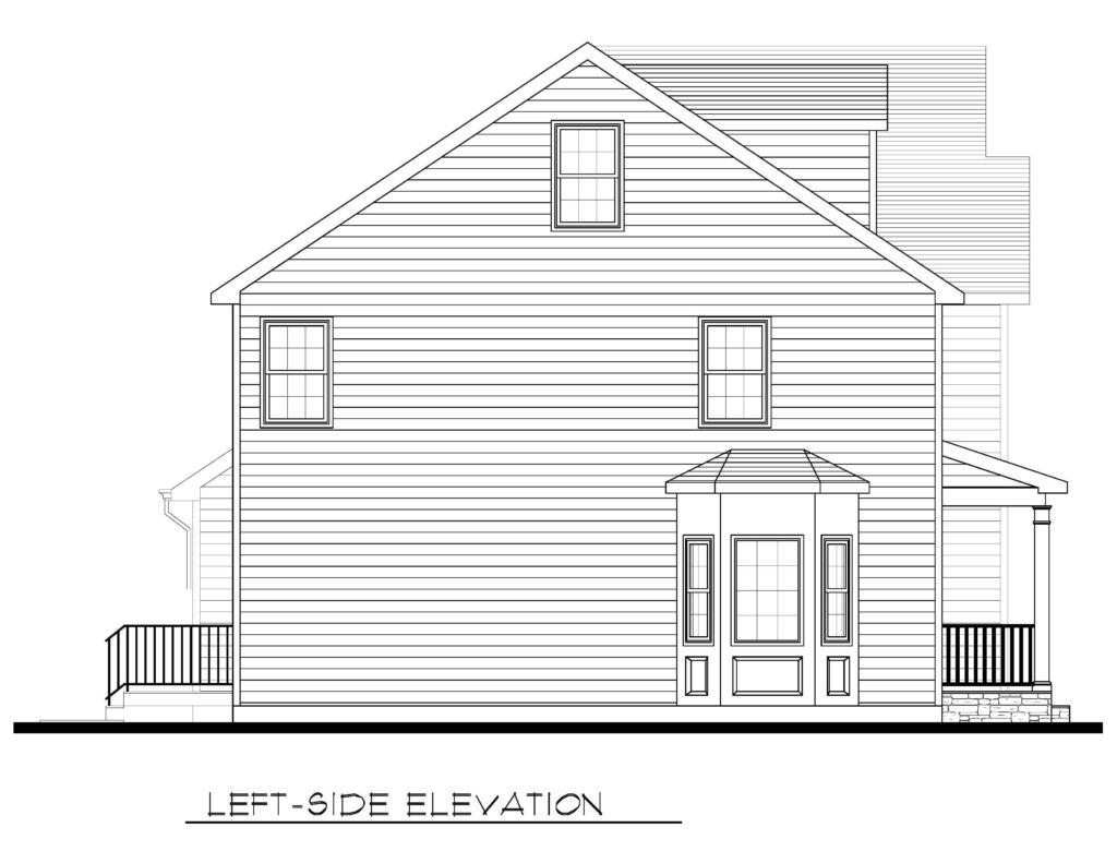 Left Side Elevation - Premier Design Custom Homes