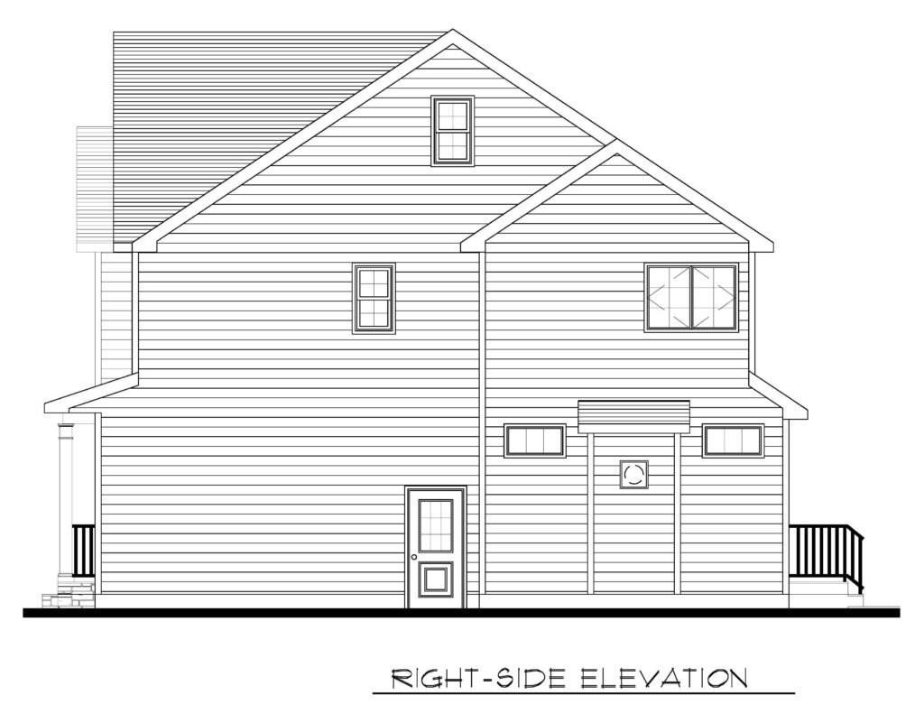 Right Side Elevation - Premier Design Custom Homes