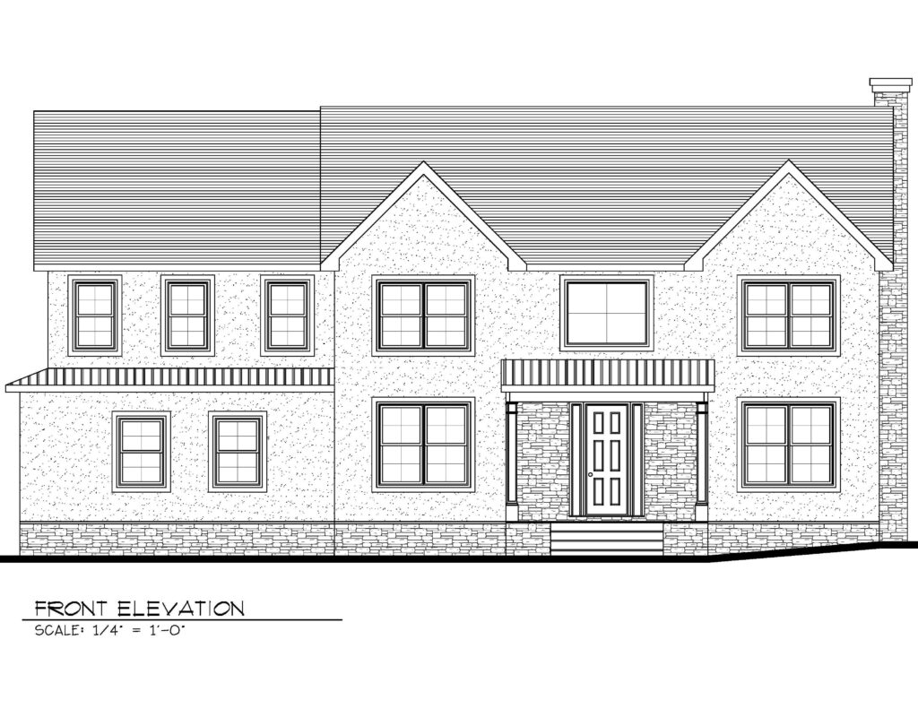 226 Golf Edge Front Elevation REV - Premier Design Custom Homes
