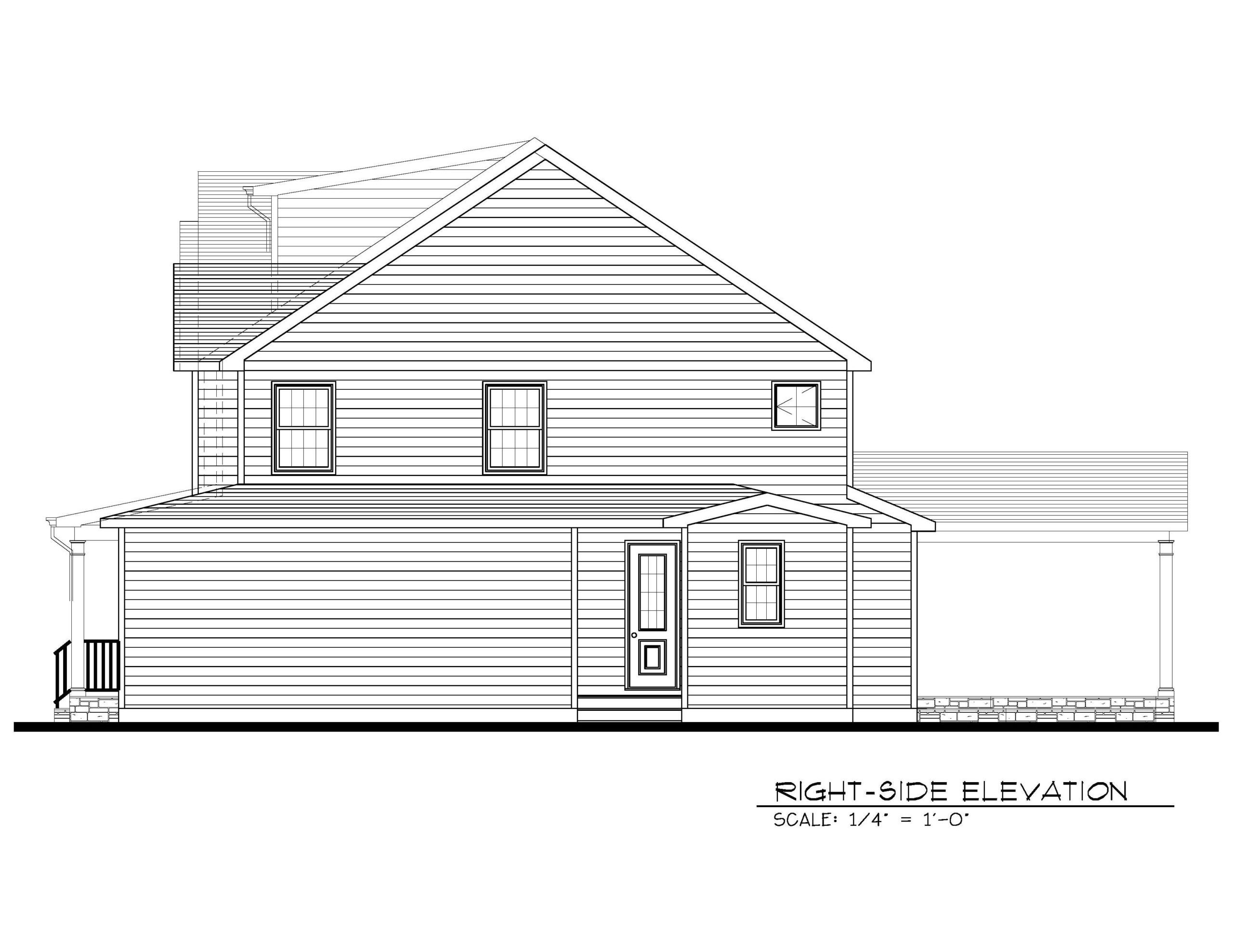 Right Side Elevation - Premier Design Custom Homes