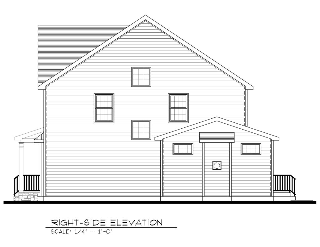 Right Side Elevation - Premier Design Custom Homes